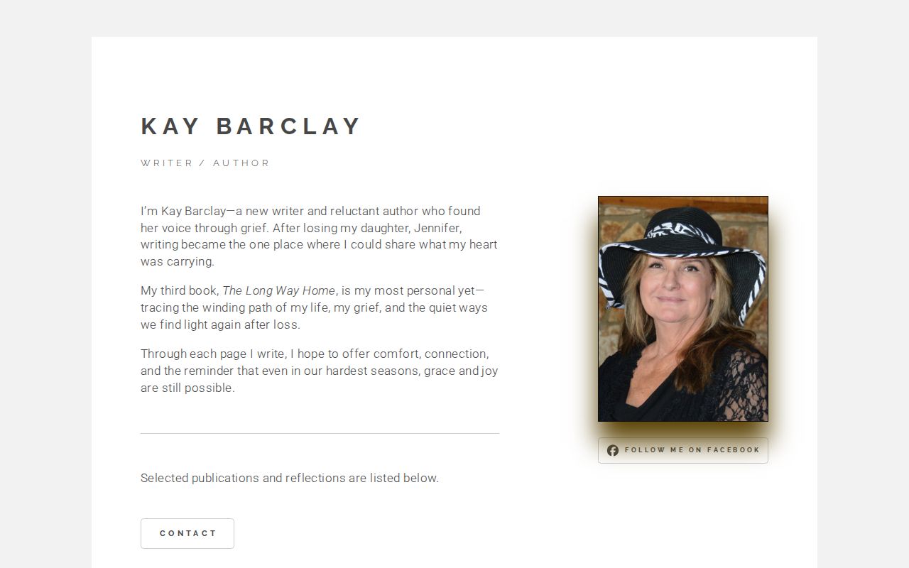 Kay Barclay | Author of Stories About Love, Loss & Hope